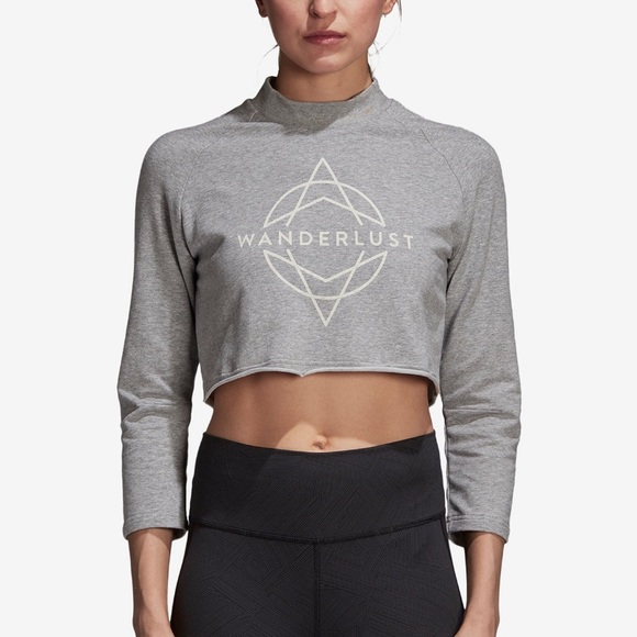 Tops | Adidas Wanderlust Graphic Crop | Poshmark
